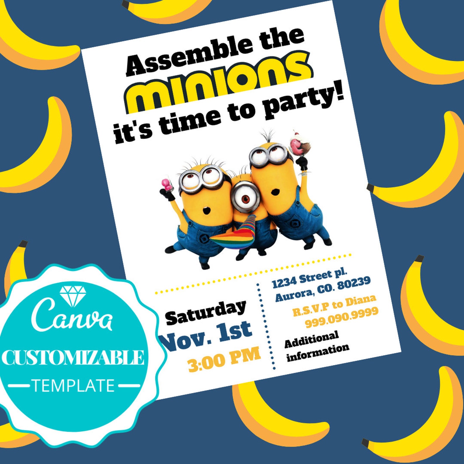 Minion Water Bottle Label Minion Water Bottle Wrapper | Etsy