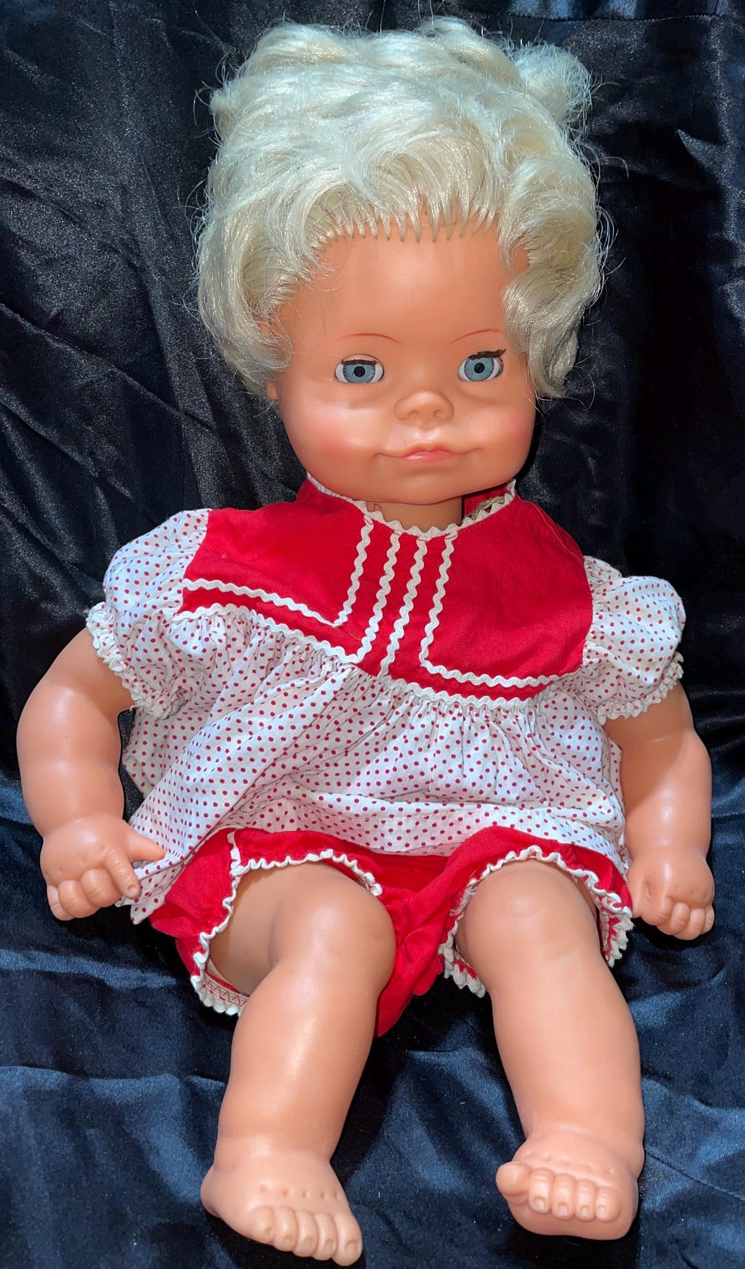 18” Vintage Blonde Haired Gotz German Doll - Etsy