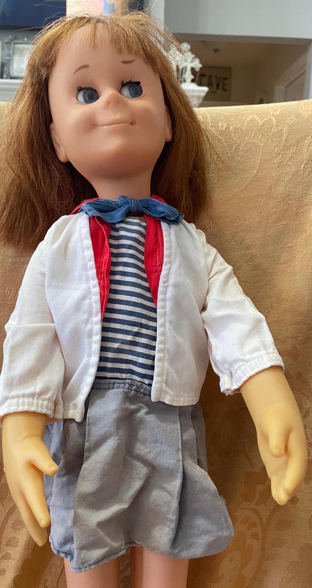 1961 Charmin Chatty 24 Inch 2 Foot Tall Doll Wearing Original Outfit ...