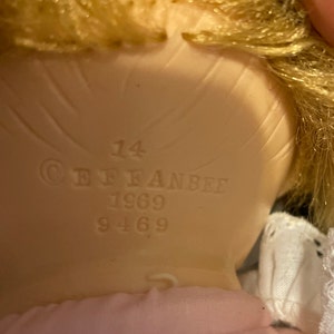 Vintage 1969 Effanbee Doll 9469 Sweetie Pie Doll - Approximately 17 ...