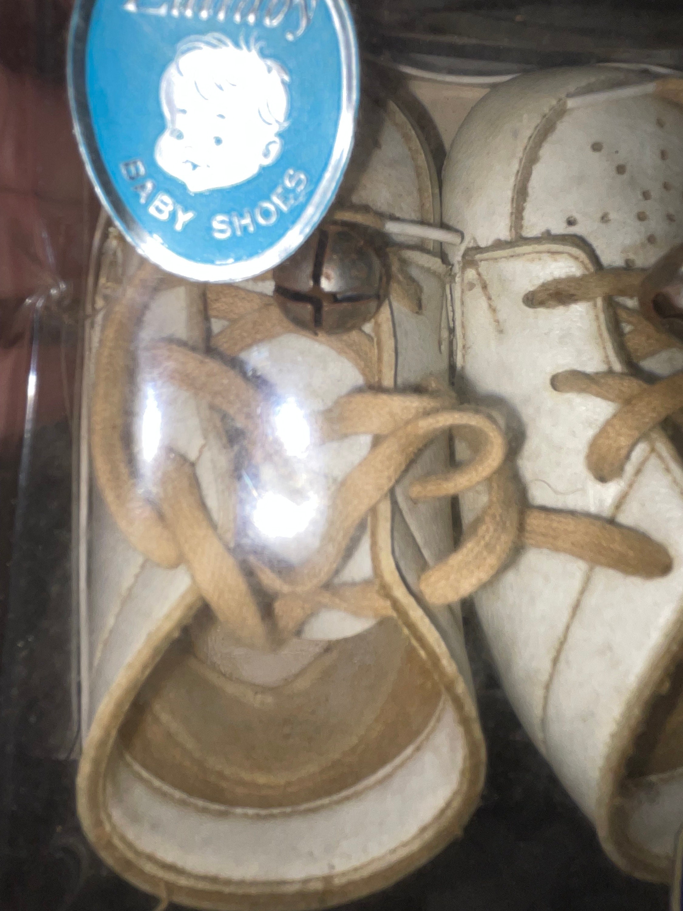 Vintage White Baby Shoes - Doll Shoes With Laces and Bells - Etsy