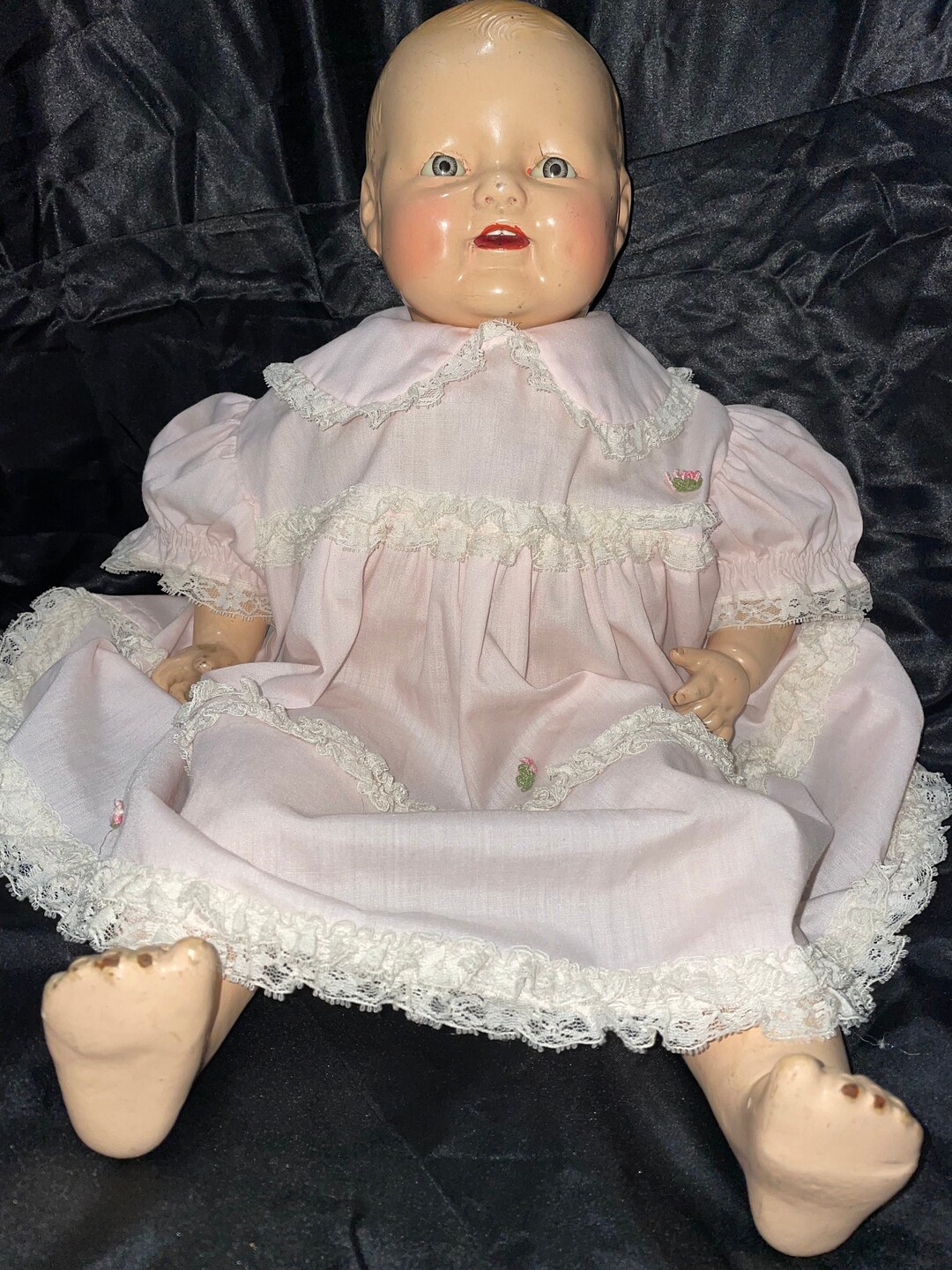 Darling 19 Vintage EIH Horsman Baby Dimples Composition Doll - Etsy