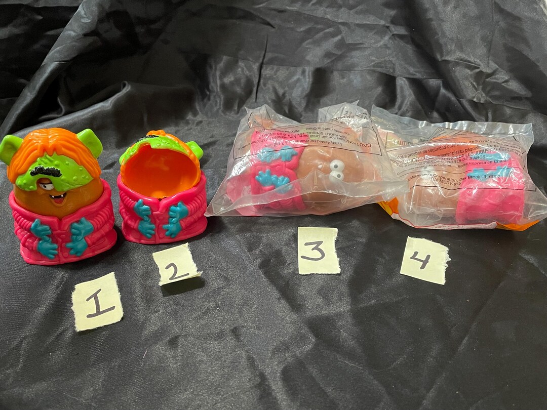 Vintage Mcdonalds Toy Chicken Nugget Happy Meal Toys From the 1996 ...