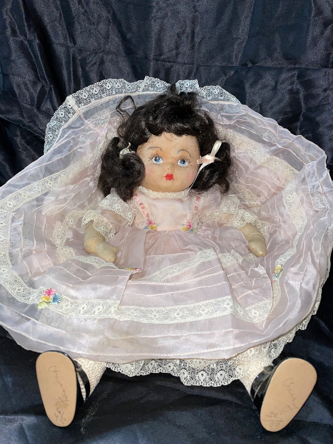 19” Oil Cloth Body Doll With Canvas Type Head and Painted Face - Etsy