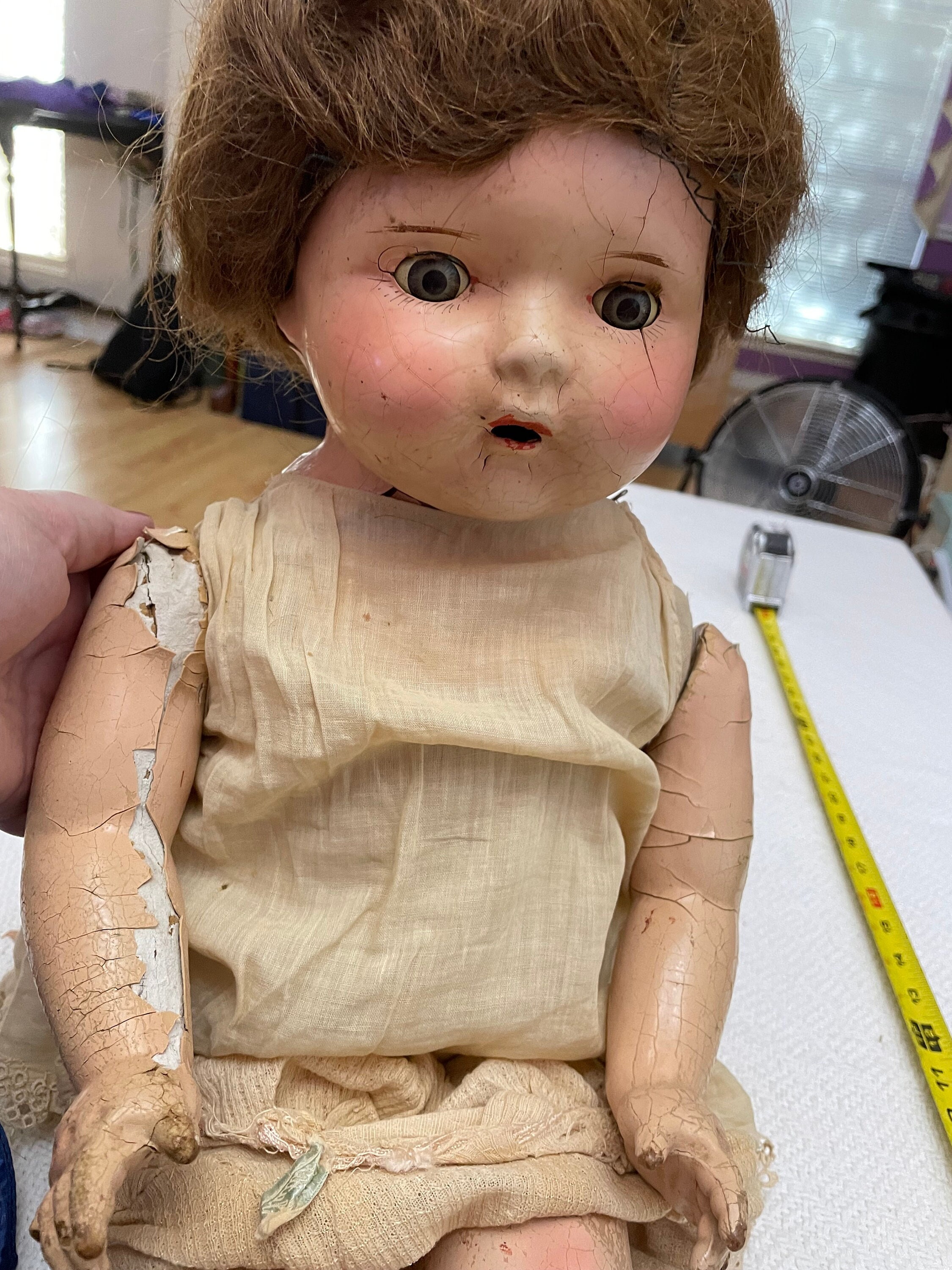 Antique Composition Doll Approximately 28 With Mohair - Etsy