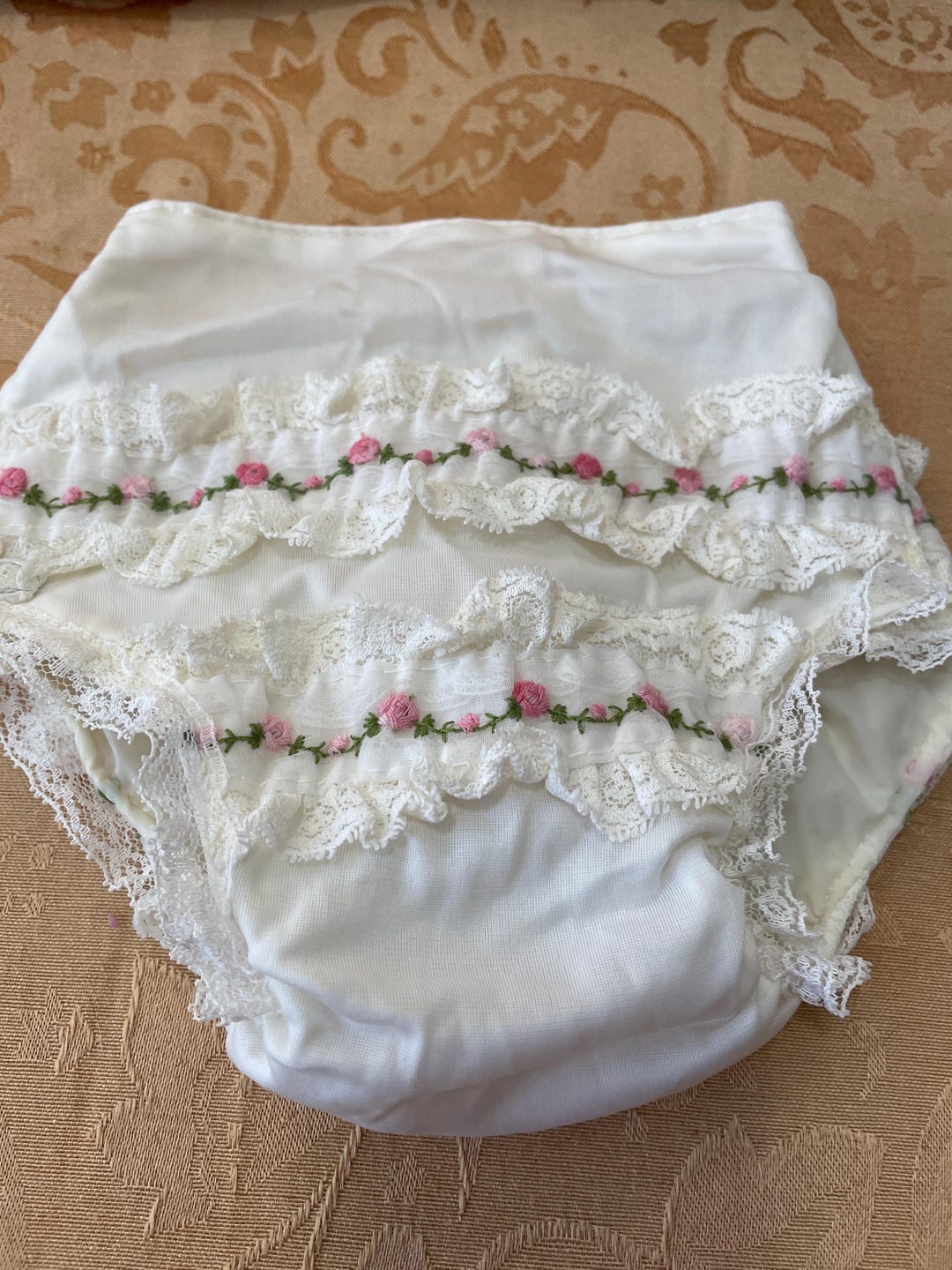 1960’s Beautiful Laced With Flowers - Plasic Pants (these Went Over ...