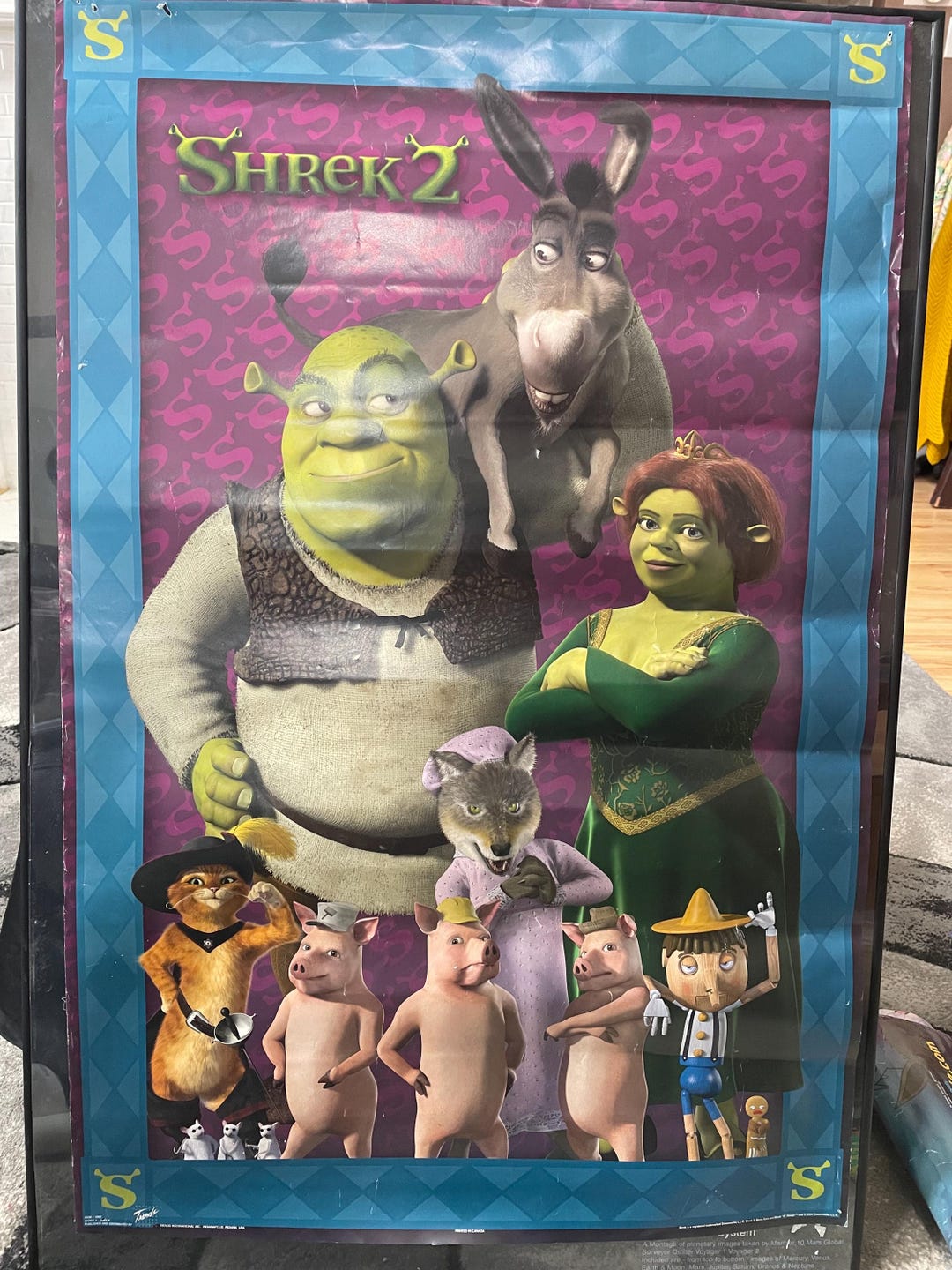 Vintage 2004 Shrek 2 Movie Poster 33.5 X 22 Inches - Etsy