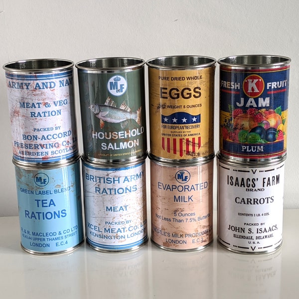 Vintage Tin Cans - Etsy