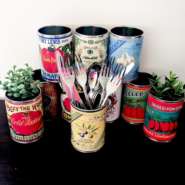 Vintage Italian Food Cans - Etsy