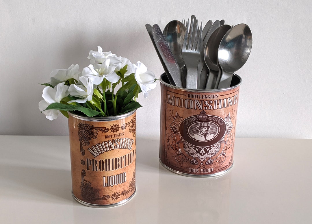 Prohibition Speakeasy 1920's Props Vintage Cans Gift Set Storage ...