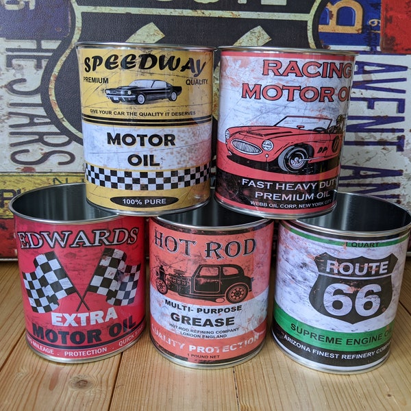 Vintage Metal Cans - Etsy