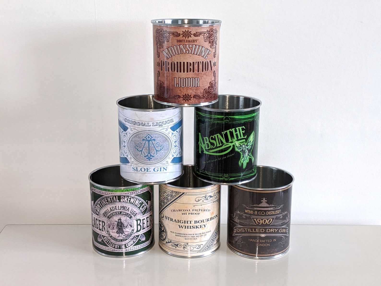 Vintage Cutlery Holder Tidy Retro Food Tin Cans Large Size. - Etsy UK