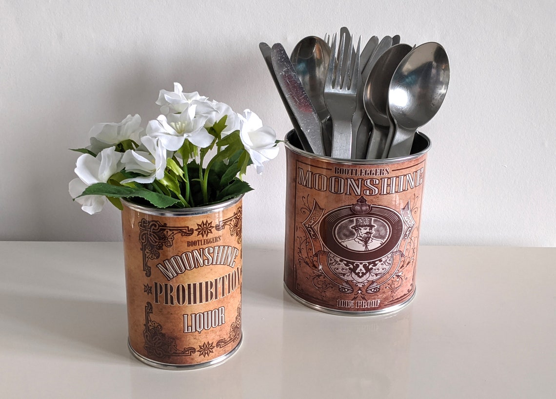 Set of 6 Replica Vintage Retro Tin Can Storage Props Display - Etsy