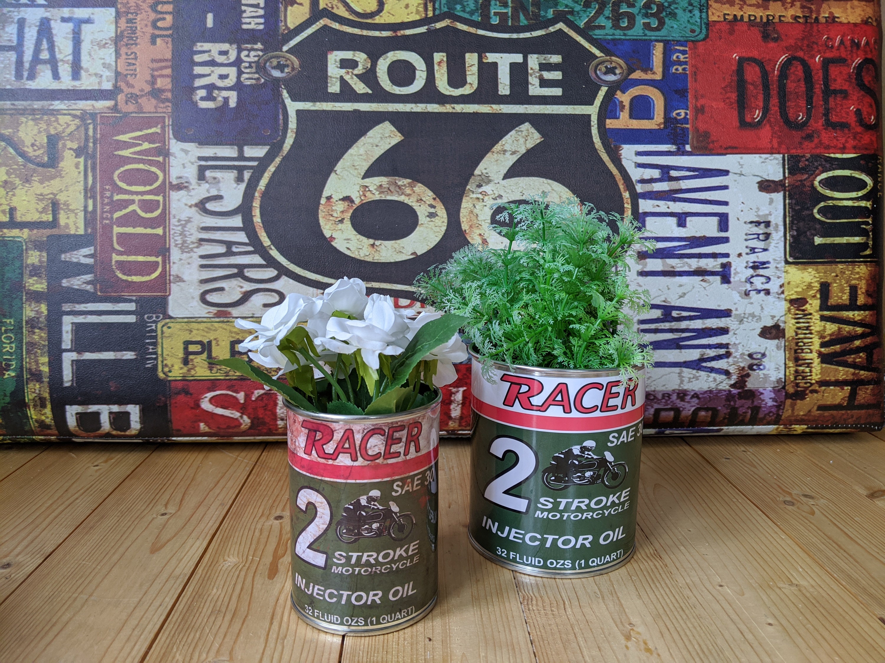 Vintage Classic Motor Oil Cans Storage Garage Reproduction Display ...