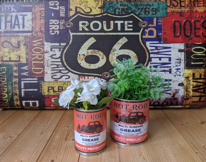 Job Lot 5 Reproduction Vintage Classic Oil Cans Tins Display Props Gas ...
