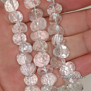 19x10-10x8mm Rock Crystal Gemstone Grade AA Faceted Nugget Loose Beads ...
