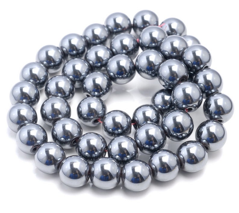 8mm Noir Black Hematite Gemstone Black Round Loose Beads 15.5 - Etsy