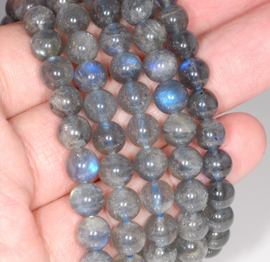 7-8mm Blue Labradorite Gemstone Blue Grade AAA Round Loose | Etsy