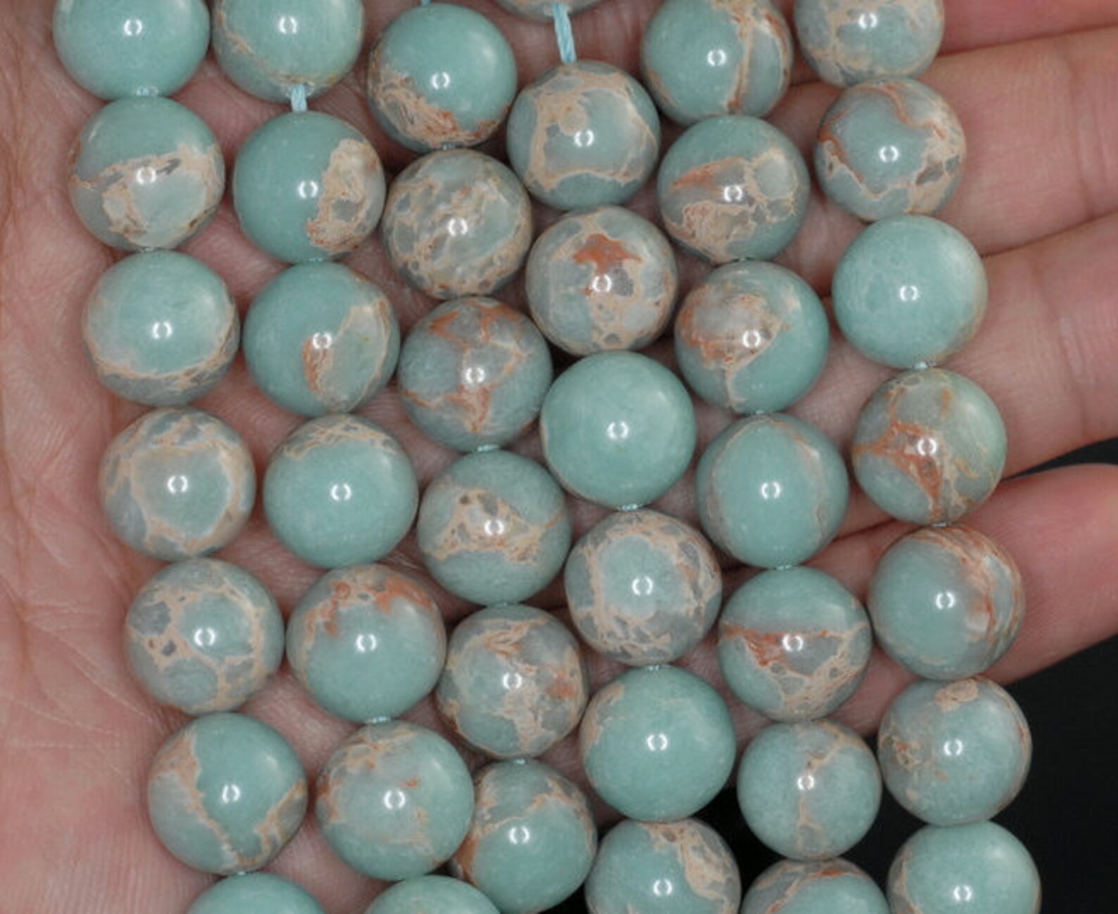 Imperial Snake Skin Jasper Gemstone 6mm 8mm 10mm 12mm Round Loose Beads ...