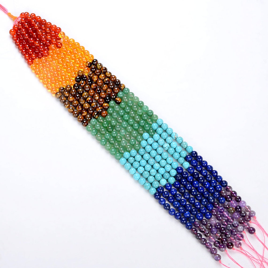 7 Chakra Gemstone Grade Round 6mm 8mm 10mm Loose Beads 15 Inch - Etsy