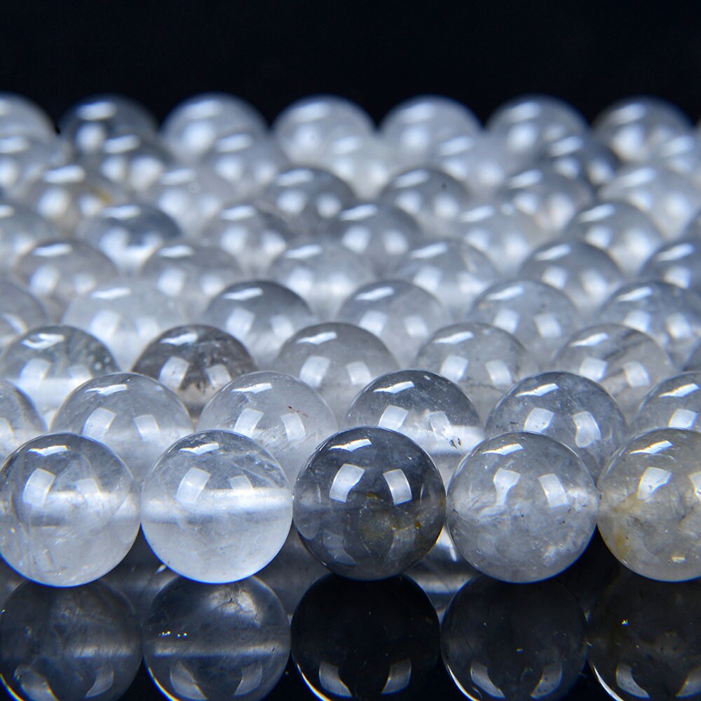 Genuine Natural Cloudy Quartz Gemstone Grade AAA Round 4mm 6mm | Etsy