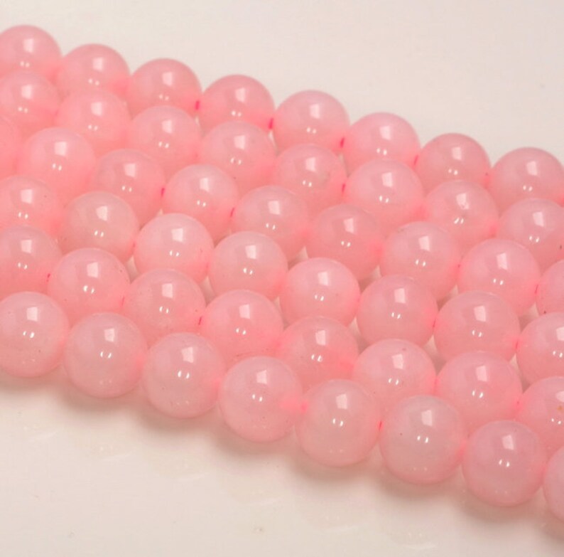 Genuine Natural Rose Quartz Gemstone Grade Aa Round 6mm 8mm - Etsy