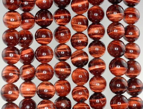 12mm Mahogany Red Tiger Eye Gemstone Grade AA Round Loose - Etsy