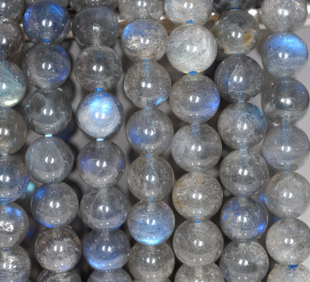 7-8mm Blue Labradorite Gemstone Blue Grade AAA Round Loose Beads 7 Inch ...