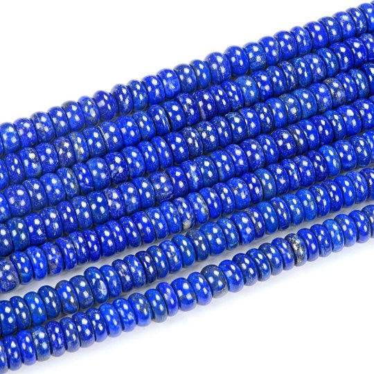 Natural Lapis Grd AAA Rondelle Slice 5X2MM 7X2-7X4MM 8X3-8X5MM 9X3 ...