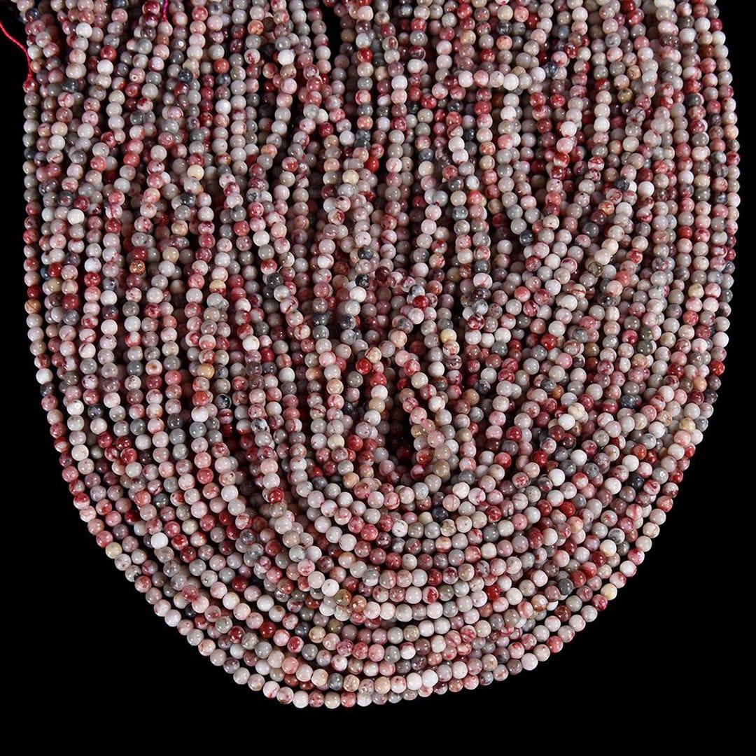 Natural Rare Cinnabrite, Cinnabar in Quartz Gemstone Grade AA Round 2MM ...