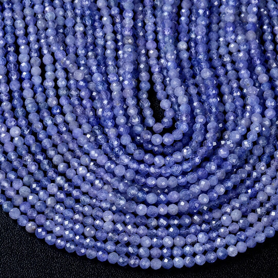 Natural Tanzanite Gemstone Grade AAA Micro Faceted Round 2MM 3MM 4MM ...