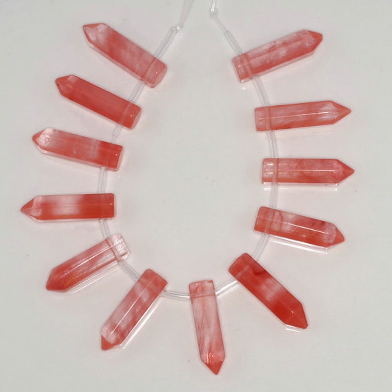 Cherry Quartz Gemstones - Etsy