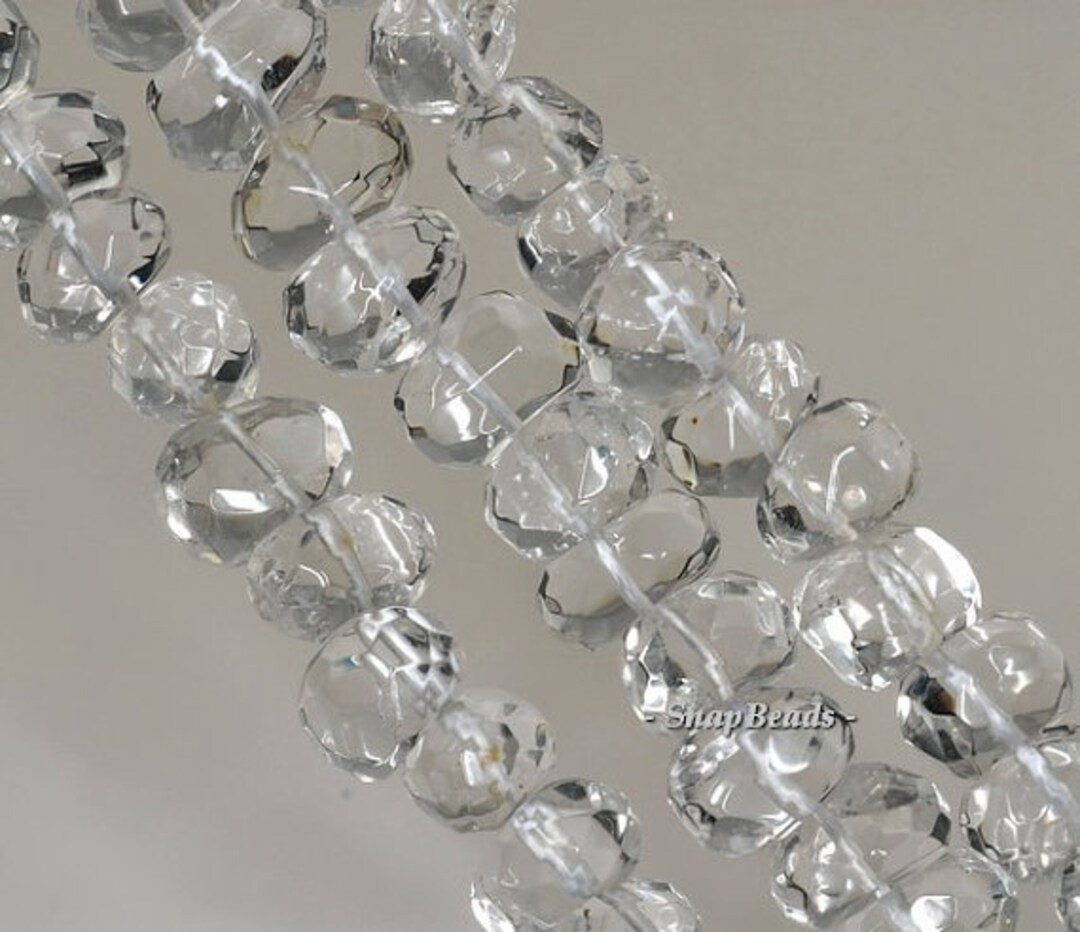 19x10-10x8mm Rock Crystal Gemstone Grade AA Faceted Nugget Loose Beads ...