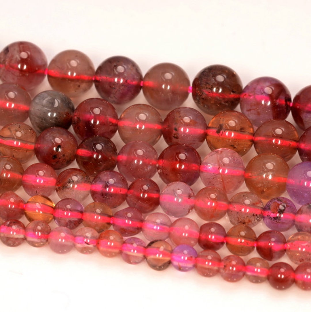 Genuine Natural Auralite 23 Cacoxenite Quartz Purple Pink Red Gemstone ...