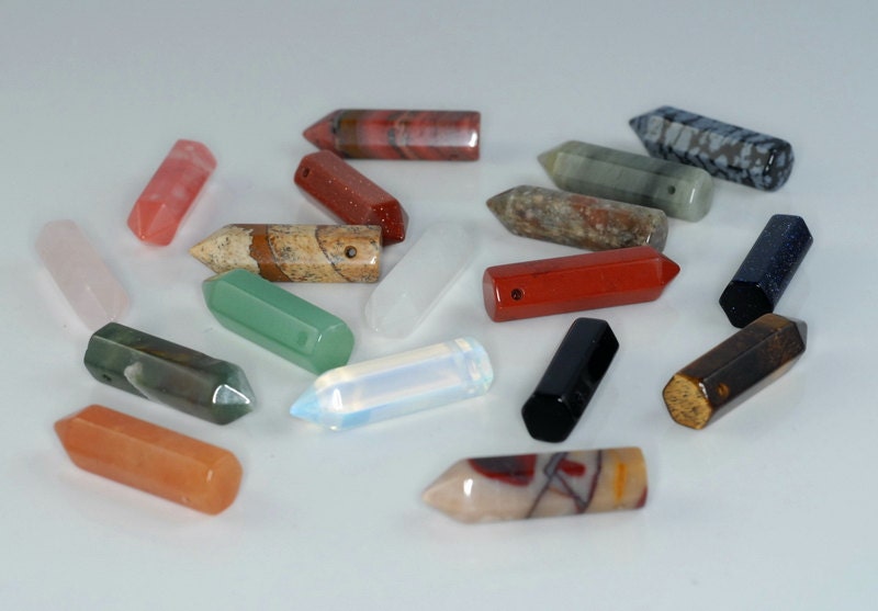 31x8mm Crystal Point Healing Crystal Bullet Stone,healing Crystals ...