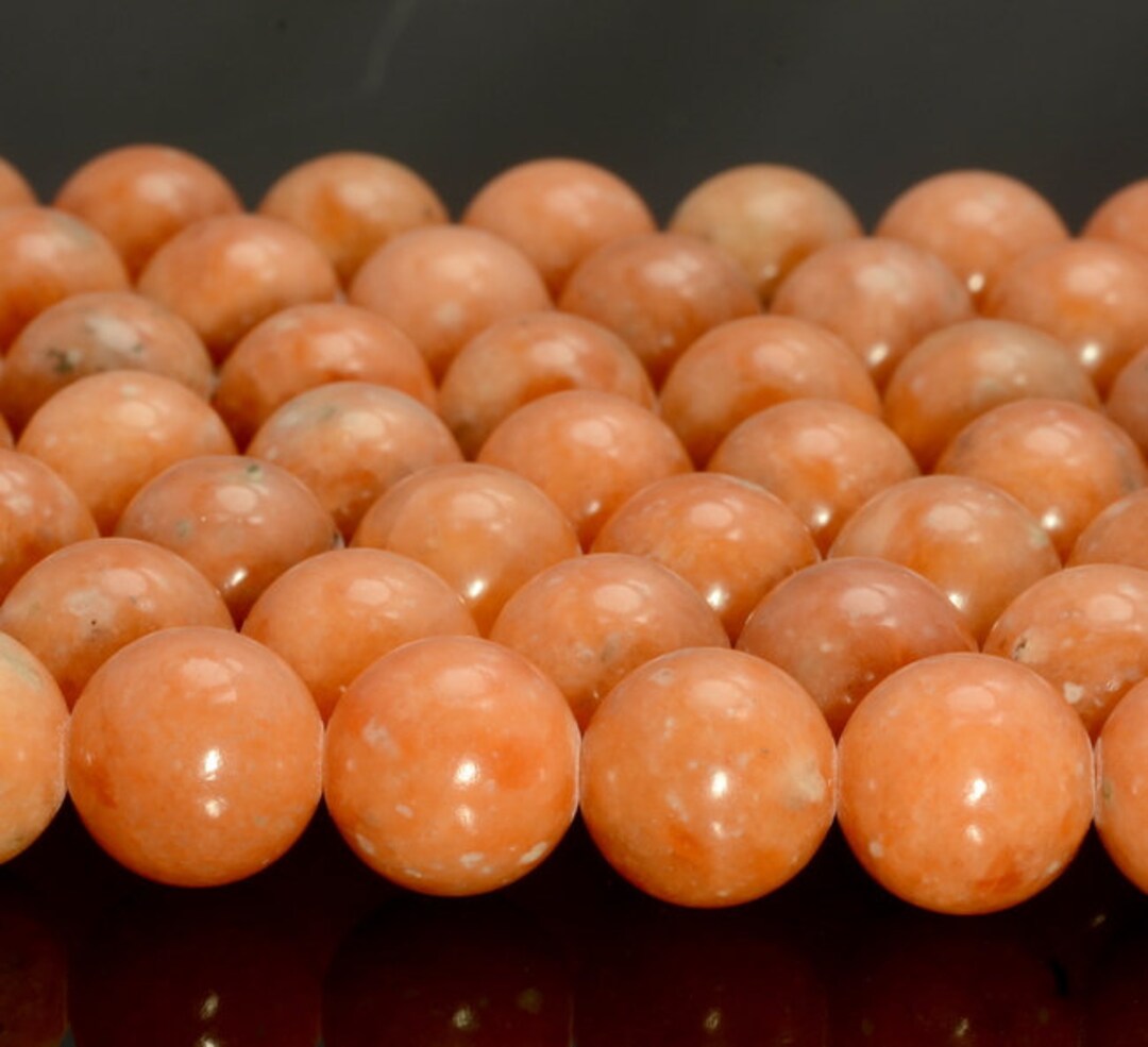 Orange Calcite Gemstone Grade AA Round 4mm 6mm 8mm 10mm 12mm Loose ...
