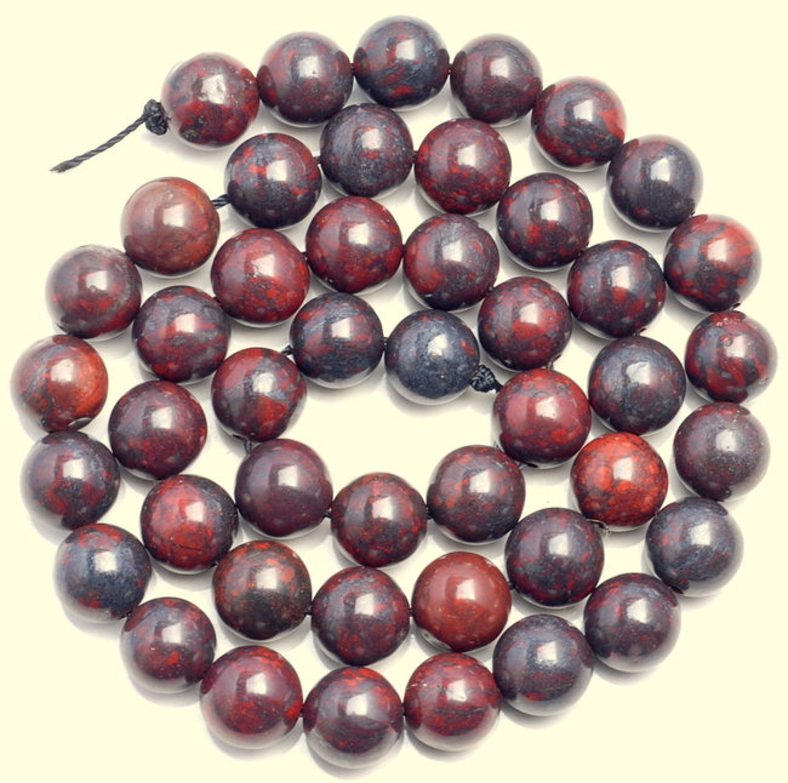 Genuine Natural Dark Red Breccia Jasper Gemstone Grade Aa - Etsy