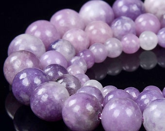1 Full Strand 15.5 Real Natural Loose Round Semi Precious Healing Stone ...