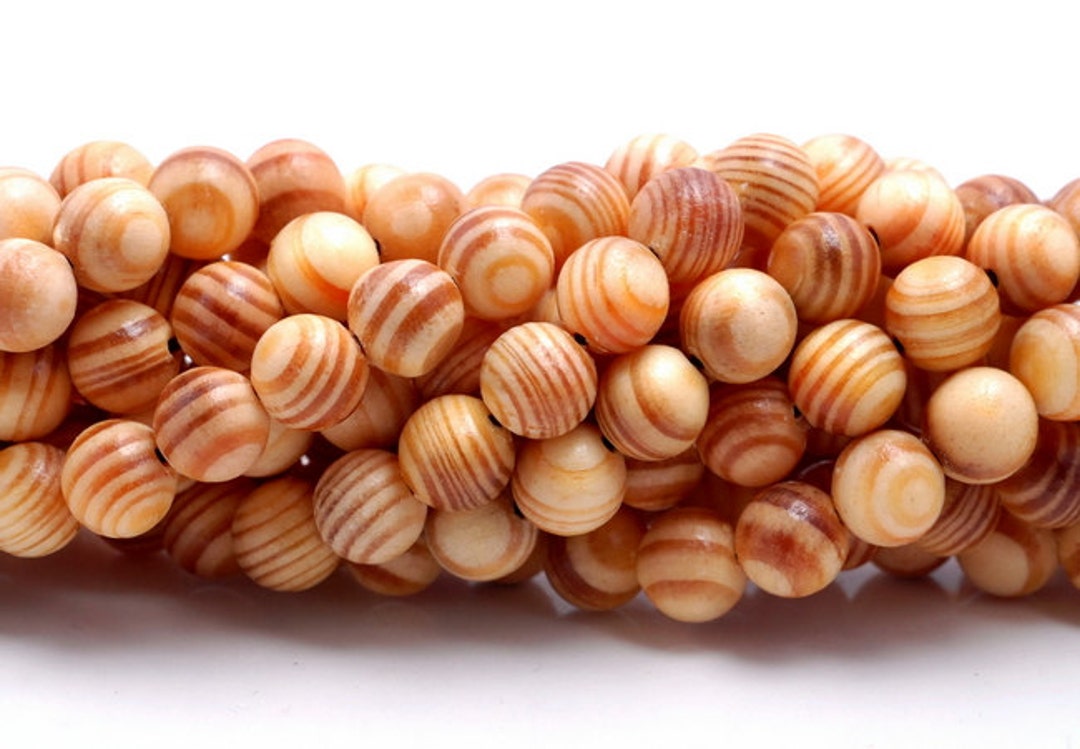 10 Strands 108PCS 6mm Indonesia Agathis Alba King Wood Prayer Buddha ...