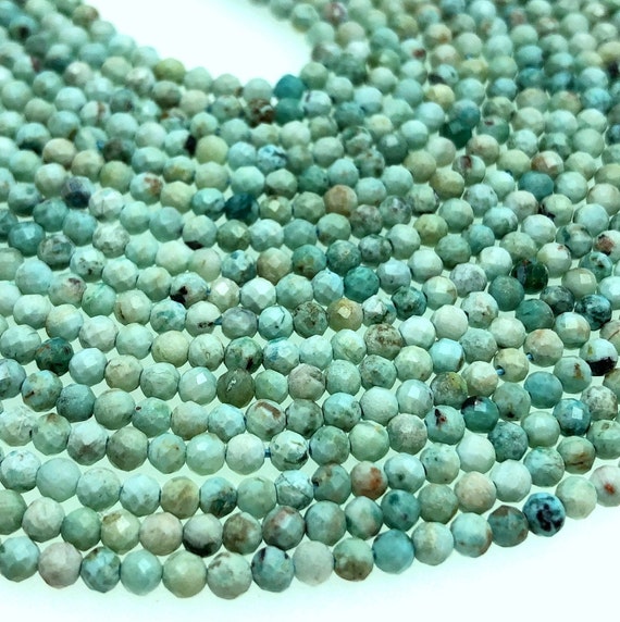 Genuine Peruvian Turquoise Green Gemstone Grade AAA 2mm 3mm - Etsy