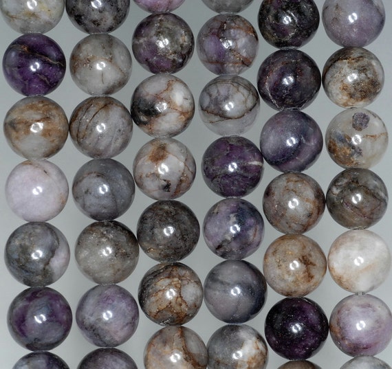 11mm Light Purple Stone Gemstone Round Loose Beads 15.5 Inch | Etsy