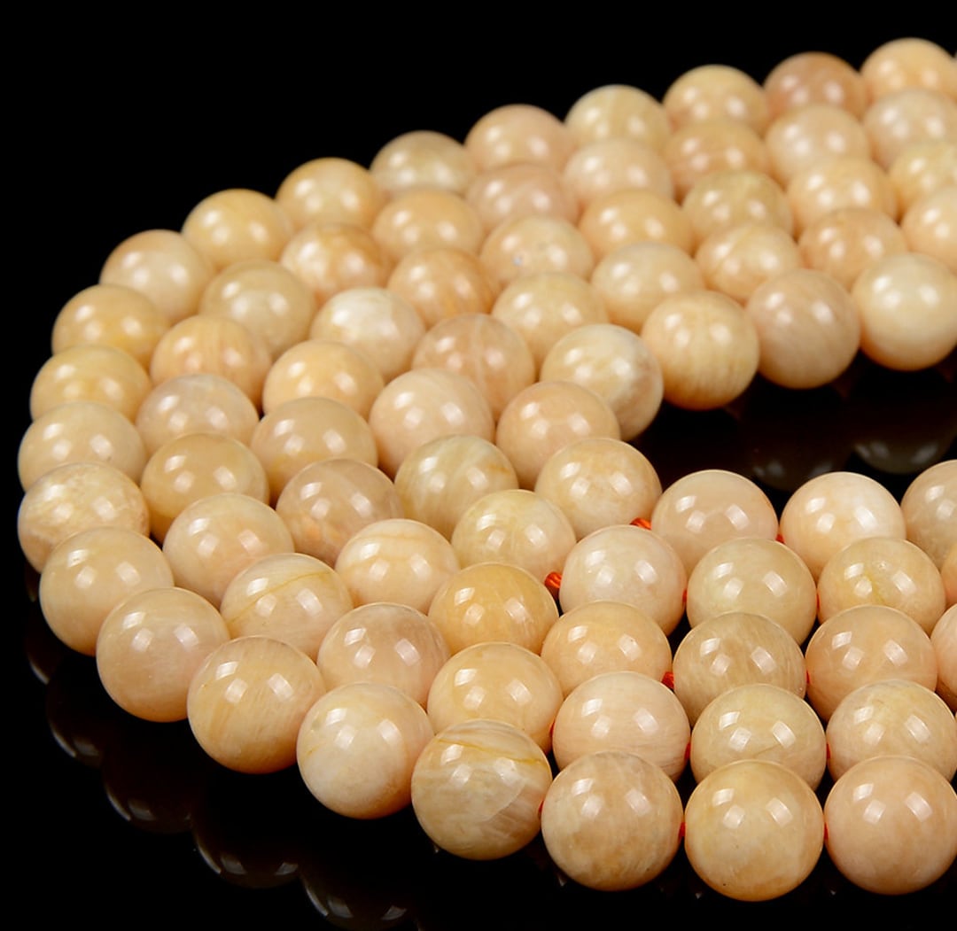 Natural Yellow Feldspar Sunstone Gemstone Grade AA Round 6MM 7MM 8MM ...