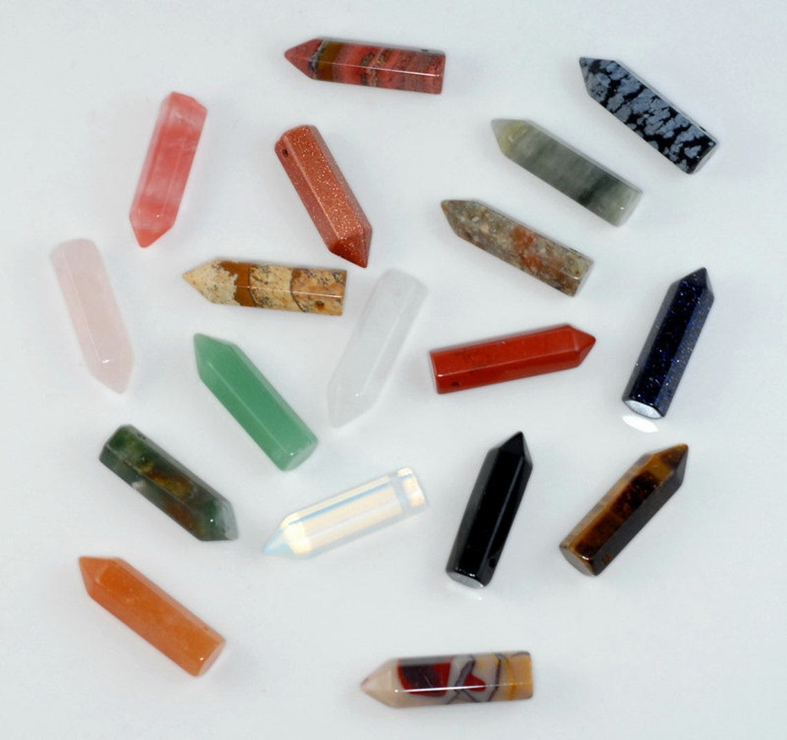 31x8mm Crystal Point Healing Crystal Bullet Stonehealing - Etsy