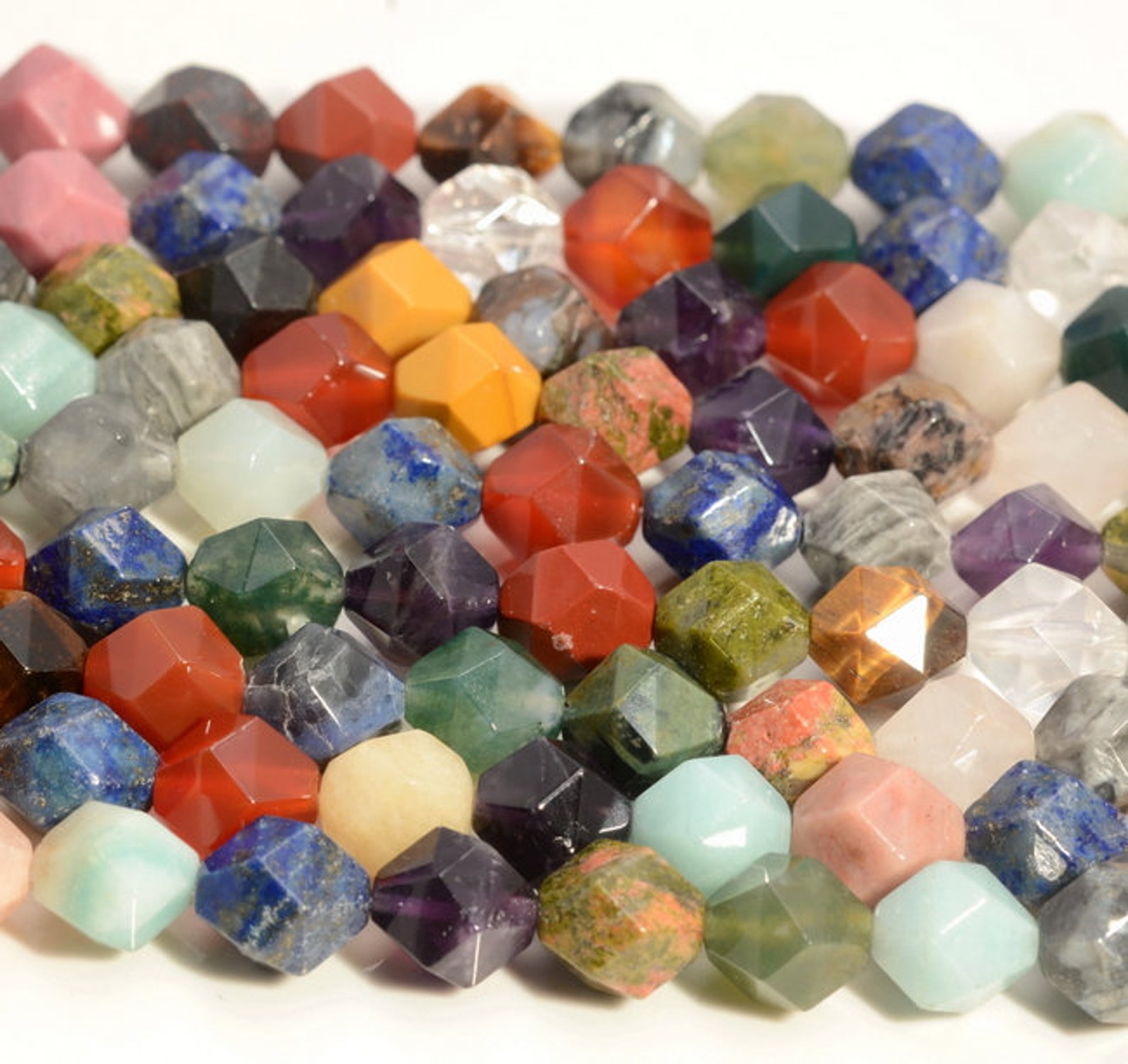 Genuine Natural Mixed Multi Stone Gemstone Grade AAA 6mm 8mm - Etsy