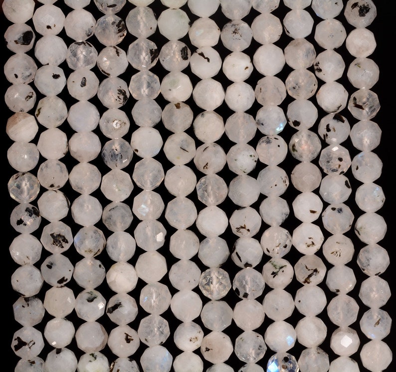 4.5MM Rainbow Moonstone Gemstone Grade AA Micro Faceted Round - Etsy