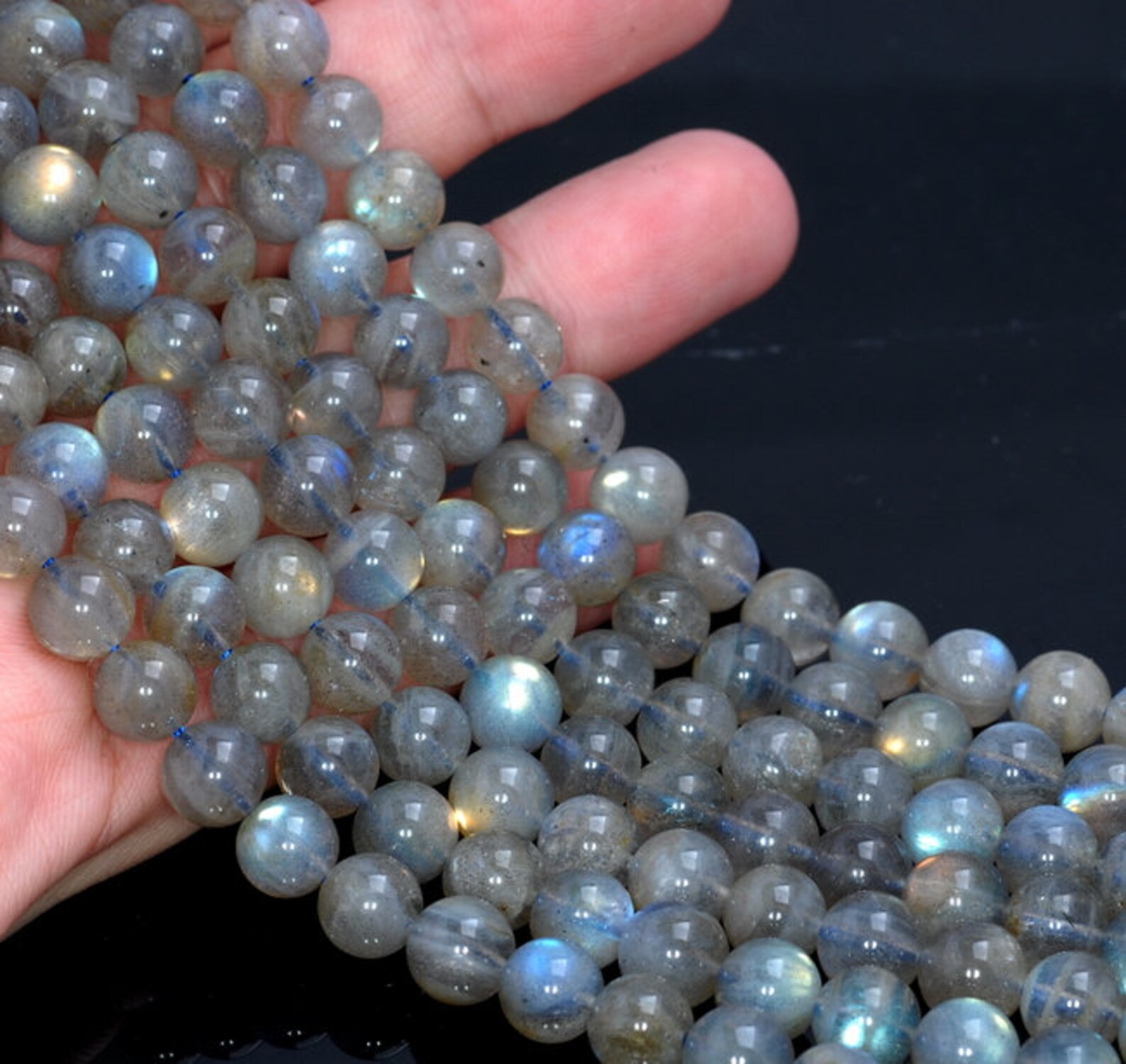 6mm Labradorite Blue Gemstone Grade AAA Round Loose Beads 15.5 | Etsy