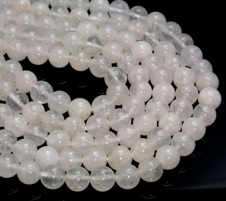 8mm Angola Crystal Quartz Gemstone Round Beads 15.5 Inch Full - Etsy