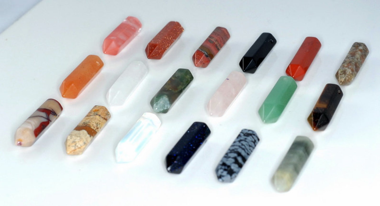 31x8mm Crystal Point Healing Crystal Bullet Stone,healing Crystals ...