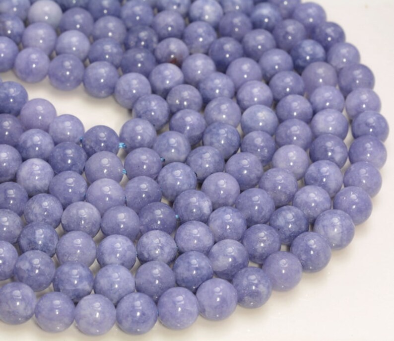 10mm Angel Stone Gemstone Aqua Blue Grade AA Round Loose Beads | Etsy