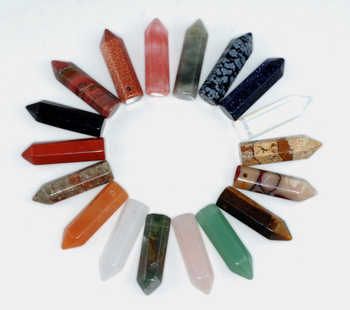 31x8mm Crystal Point Healing Crystal Bullet Stonehealing - Etsy